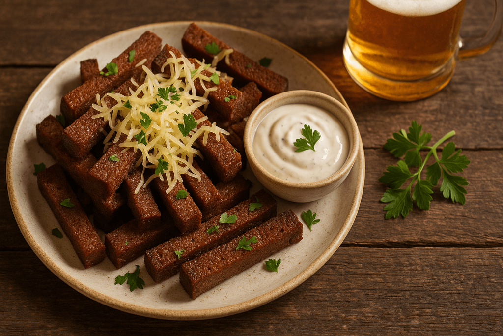 Kepta duona su sūriu – traški klasika vakarui prie filmo - Foodout.lt